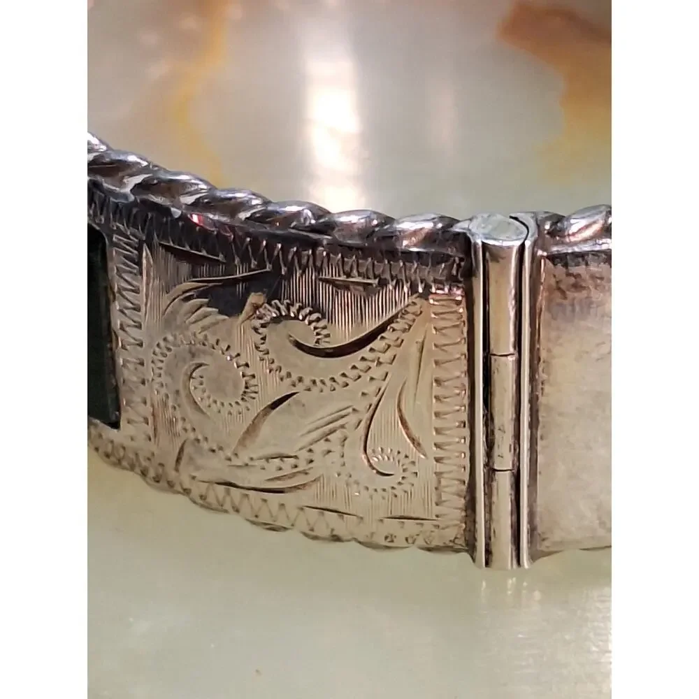 H & S | Jewelry | Rare Hs Haines Stephenson Sterling Silver Green Jade ...